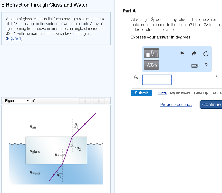 Solved A plate of glass with parallel faces having a | Chegg.com
