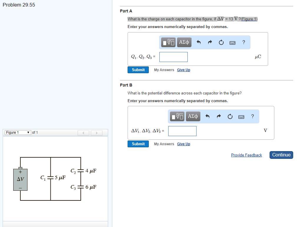 Solved Problem 29.55 Part A What is the charge on each | Chegg.com