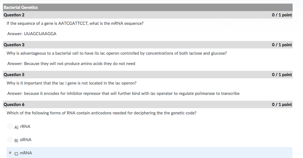Solved Bacterial Genetics Question 2 0 / 1 point If the | Chegg.com Solved Bacterial Genetics Question 2 0 / 1 point If the | Chegg.com