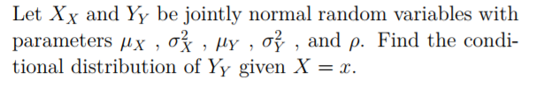 Solved Let Xx and Yy be jointly normal random variables with | Chegg.com