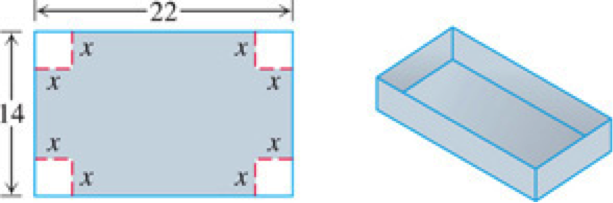 Solved A box with an open top is to be constructed from | Chegg.com