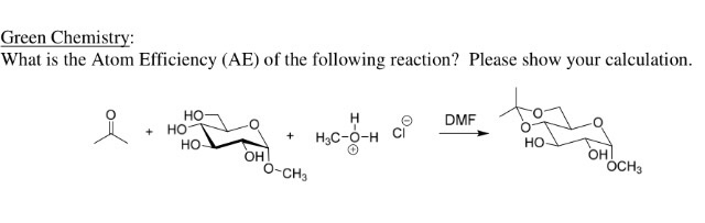 Solved What is the Atom Efficiency (AE) of the following | Chegg.com