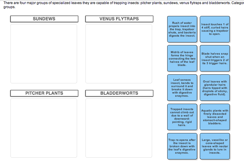 Solved There are four major groups of specialized leaves | Chegg.com