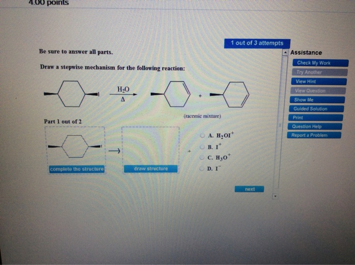 Solved Be sure to answer all parts. Draw a stepwise | Chegg.com