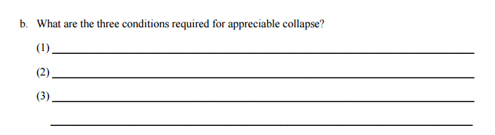 Solved What are the three conditions required for | Chegg.com