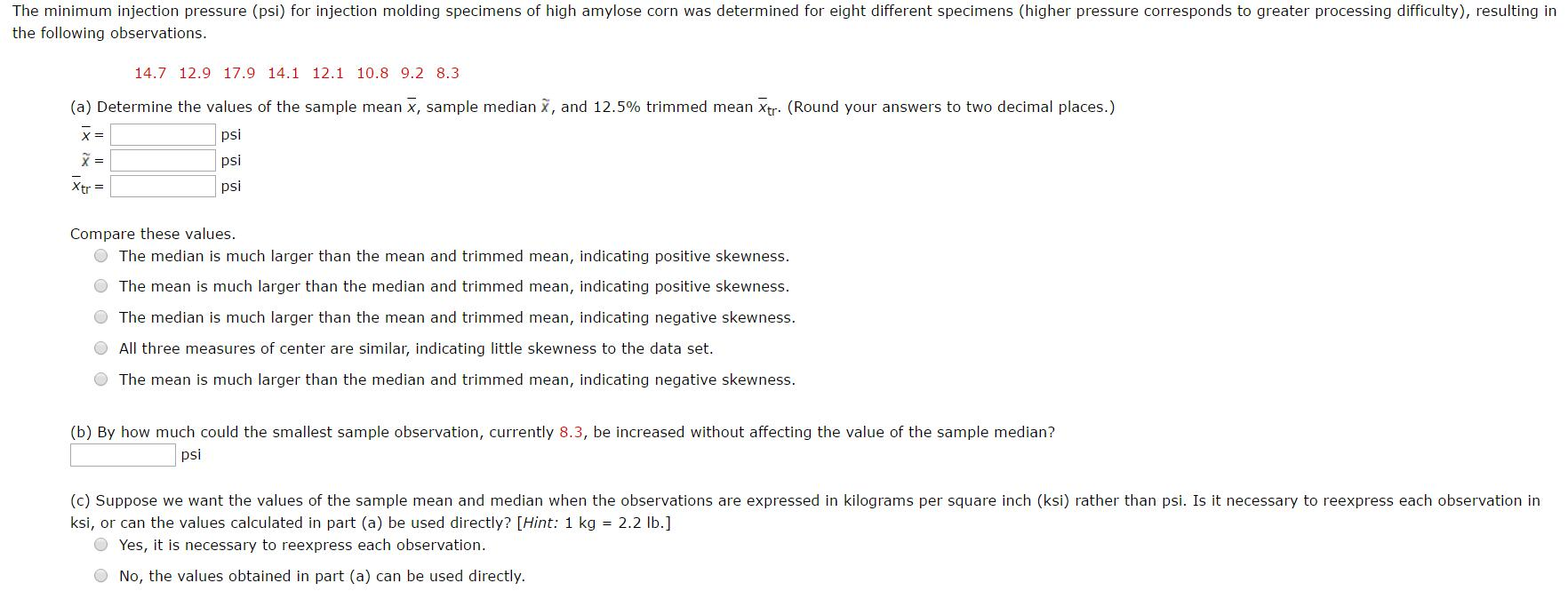 Solved The Minimum Injection Pressure psi For Injection Chegg solved-the-minimum-injection-pressure-psi-for-injection-chegg