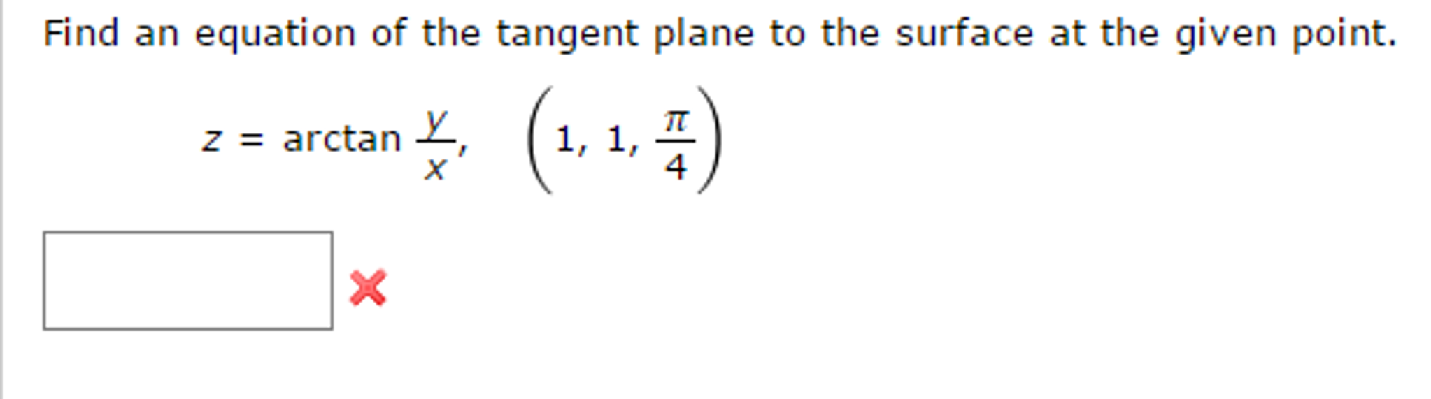 Solved Find an equation of the tangent plane to the surface | Chegg.com