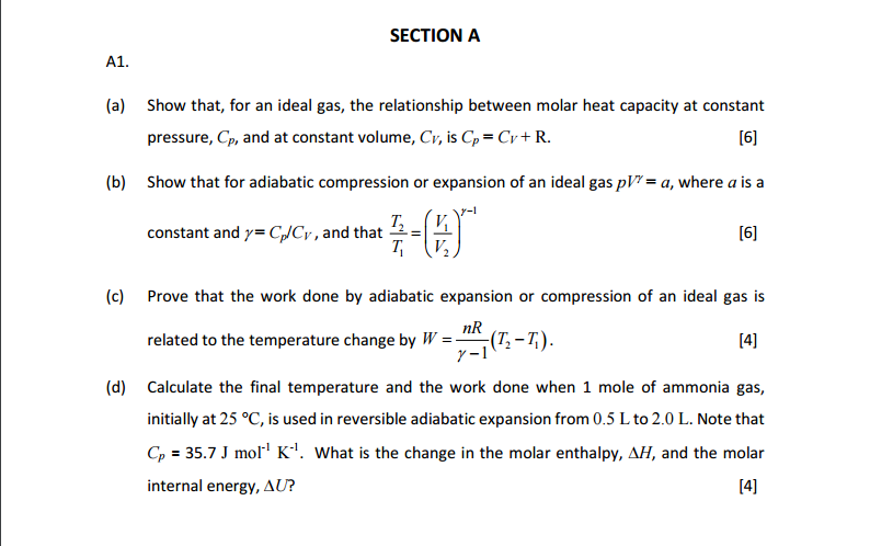 Example Using Specific Heat To Calculate Ideal Gas