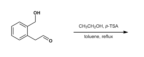Solved OH CH3CH2OH, p-TSA. toluene, reflux | Chegg.com