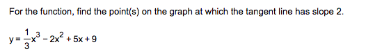 Solved For the function, find the point(s) on the graph at | Chegg.com