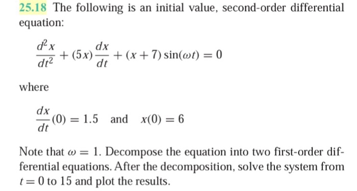 How To Solve Initial Value Problem Second Order Differential Equations