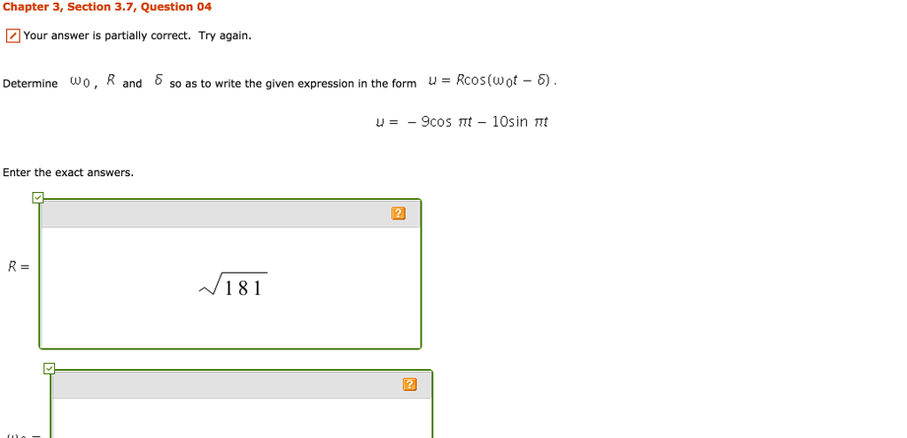 Solved Chapter 3, Section 3.7, Question 04 L Your answer is | Chegg.com