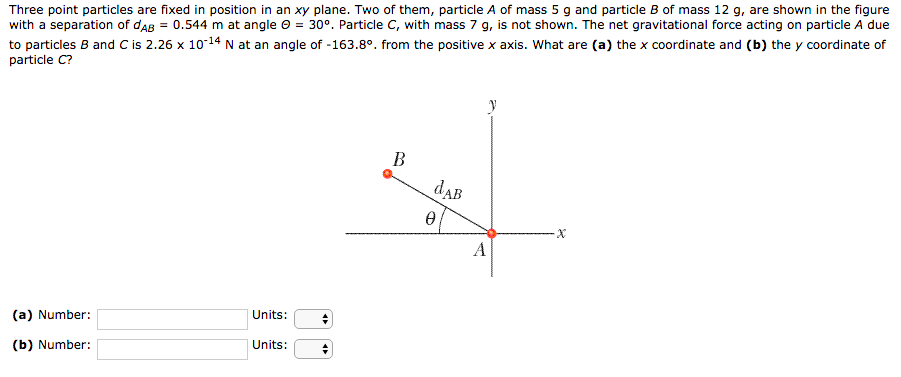 Solved Three point particles are fixed in position in an xy | Chegg.com