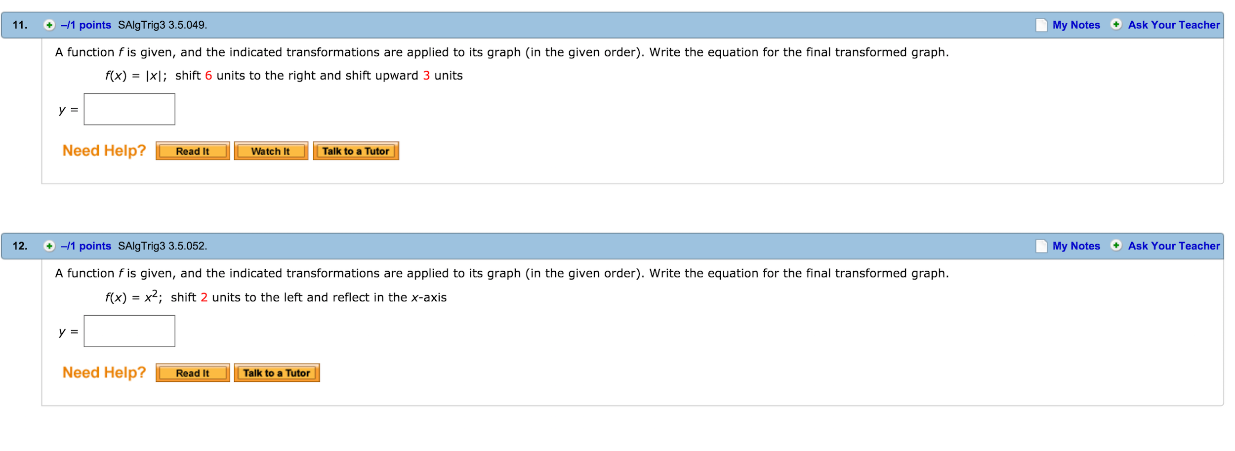 Solved 11 1 Points Saigtrig3 35049 A Function F Is