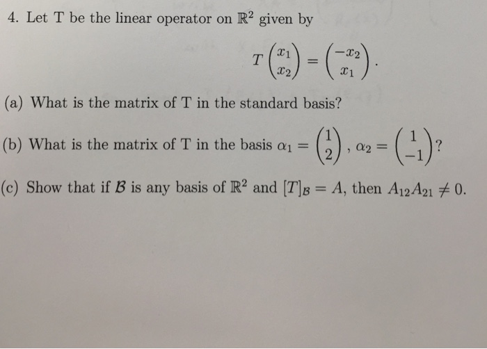 Solved Linear algebra Please show steps, thank youNeed help | Chegg.com