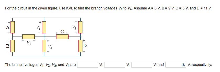 Solved For the circuit in the given figure, use KVL to find | Chegg.com