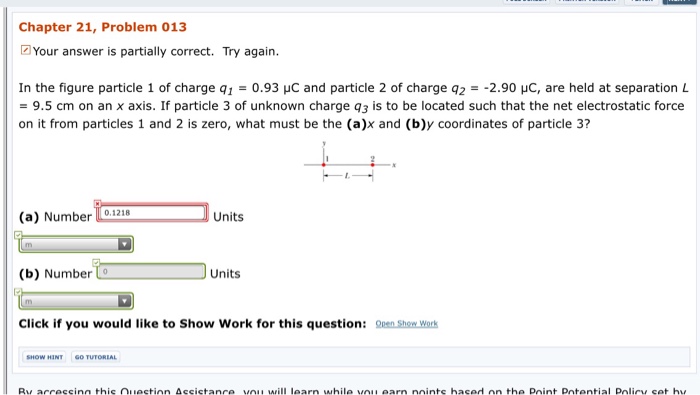 Solved In the figure particle 1 of charge q_1 = 0.93 mu C | Chegg.com