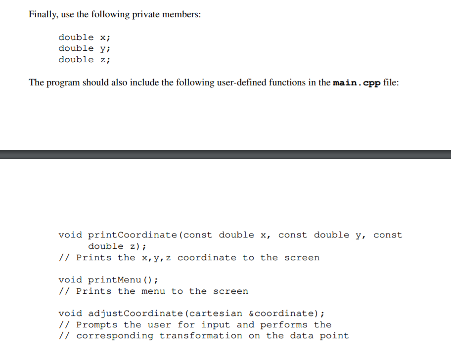 Solved Homework 14 Coordinate Transformations Create A