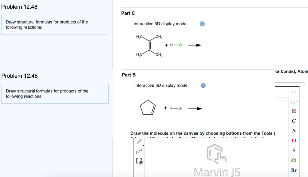 Solved Draw structural formulas for products of the | Chegg.com