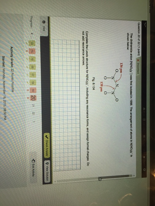 Solved The dinitramide anion [N(NO)_2)_2^-] was first | Chegg.com
