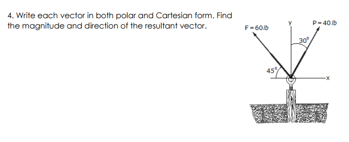 Solved 4. Write each vector in both polar and Cartesian | Chegg.com