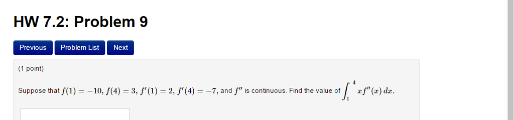 Solved Suppose that f(1) = -10, f'(4) = 3, f'(1) = 2, f'(4) | Chegg.com