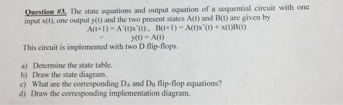 Solved The state equations and output equation of a | Chegg.com