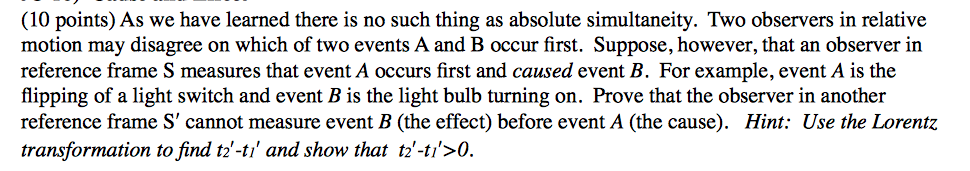 Solved As we have learned there is no such thing as absolute | Chegg.com