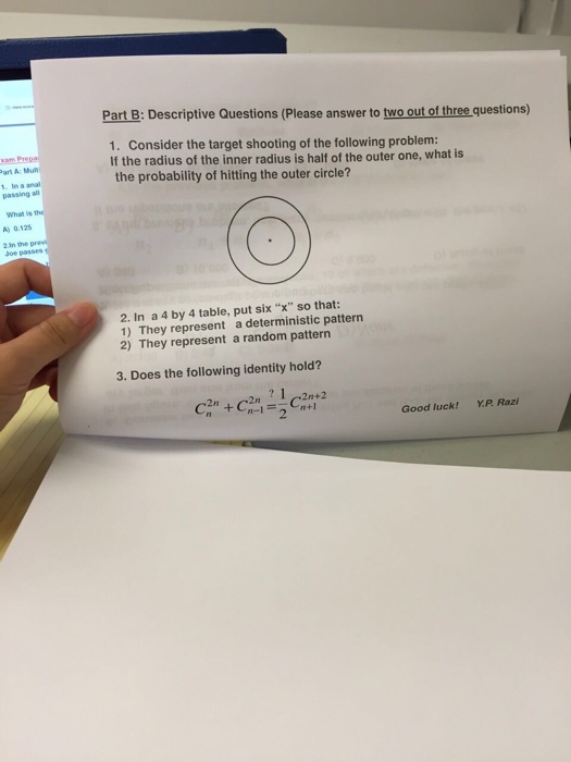 Solved Part B: Descriptive Questions (Please answer to two | Chegg.com