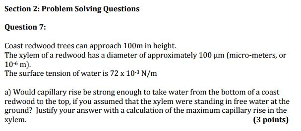 Section 2: Problem Solving Questions Question 7: | Chegg.com