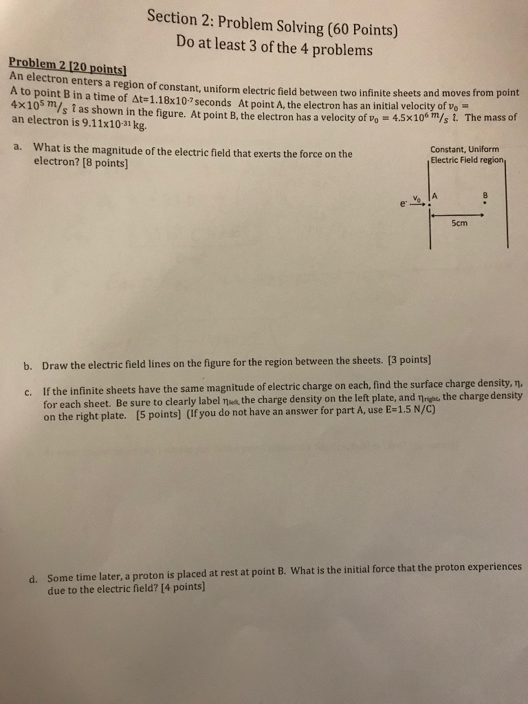 Solved Section 2: Problem Solving (60 Points) Do at least 3 | Chegg.com