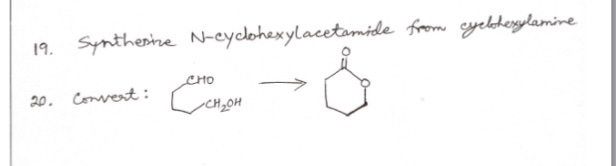 Solved Synthesize N-cyclohexylacetamide from cyclohexylamine | Chegg.com