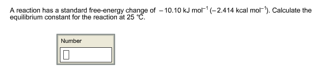 Solved: A Reaction Has A Standard Free-energy Change Of -1... | Chegg.com