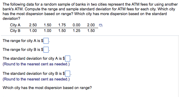 Solved The following data for a random sample of banks in | Chegg.com