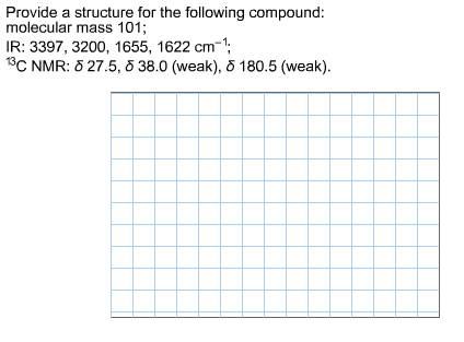 Solved Provide a structure for the following compound: | Chegg.com
