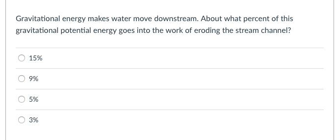 Solved Calculate the stream gradient for the following | Chegg.com