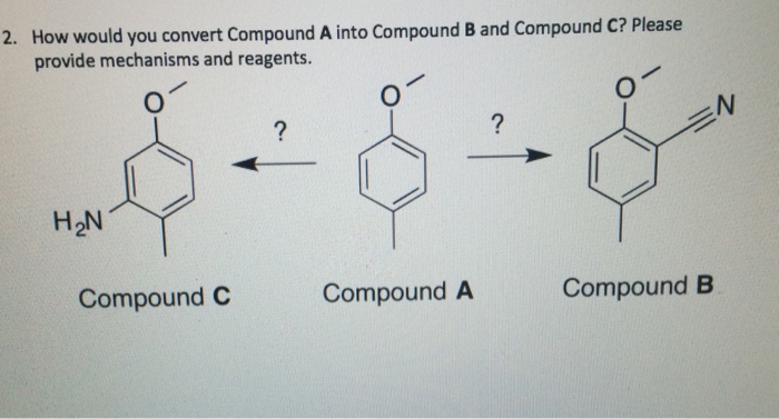 Solved How would you convert Compound A into Compound B and | Chegg.com