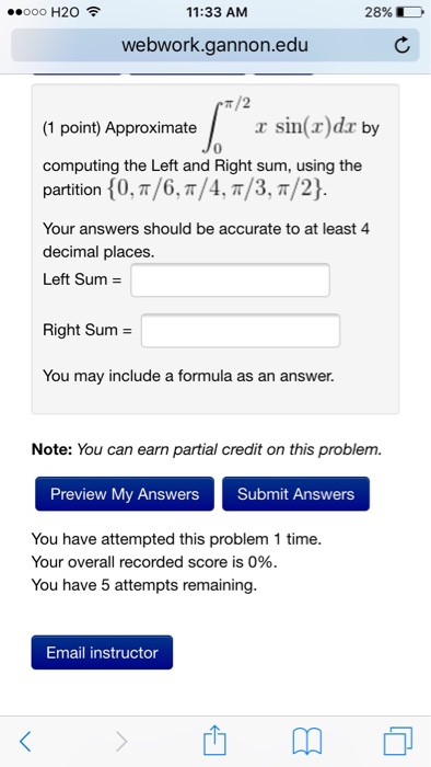 Solved Approximate integral_0^pi/2 x sin(x) dx by computing | Chegg.com