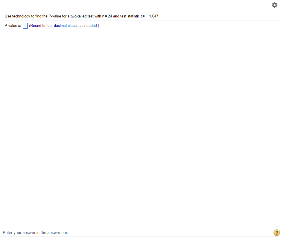 Solved Use technology to find the P-value for a two-tailed | Chegg.com