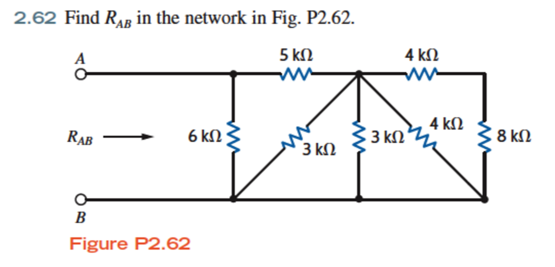 Solved 2.62 Find RAR in the network in Fig. P2.62. 4 km 5 km | Chegg.com