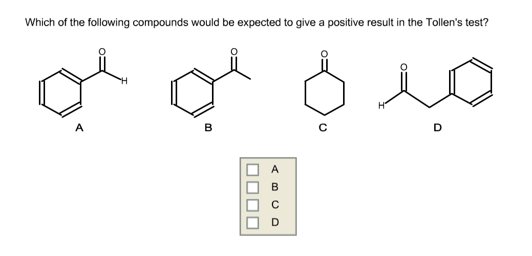 Solved Which of the following compounds would be expected to | Chegg.com