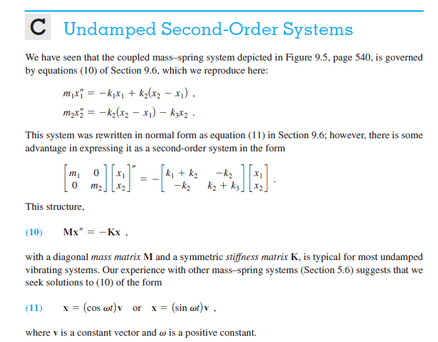 C Undamped Second-Order Systems We have seen that the | Chegg.com