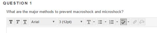 Solved What are the major methods to prevent macroshock and | Chegg.com