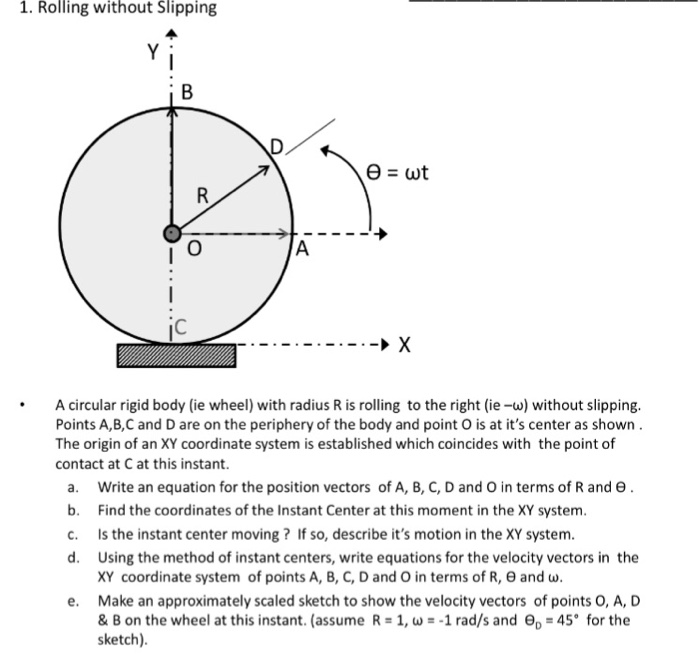 Solved Rolling without Slipping A circular rigid body | Chegg.com