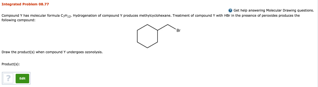 Solved Integrated Problem 08.77 Get help answering Molecular | Chegg.com