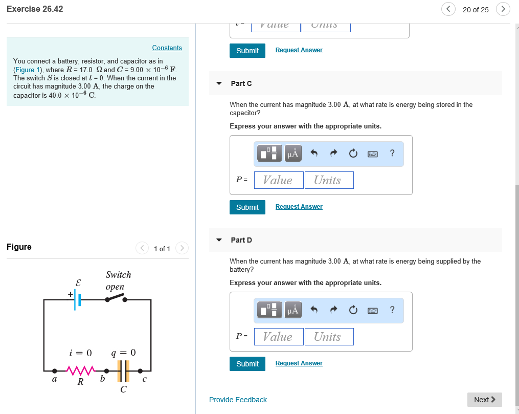 Solved Exercise 26.42 20 of 25 Constants Part A You connect | Chegg.com