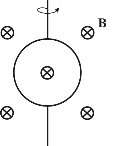 Solved Spinning Loop We have a single loop of wire of area A | Chegg.com