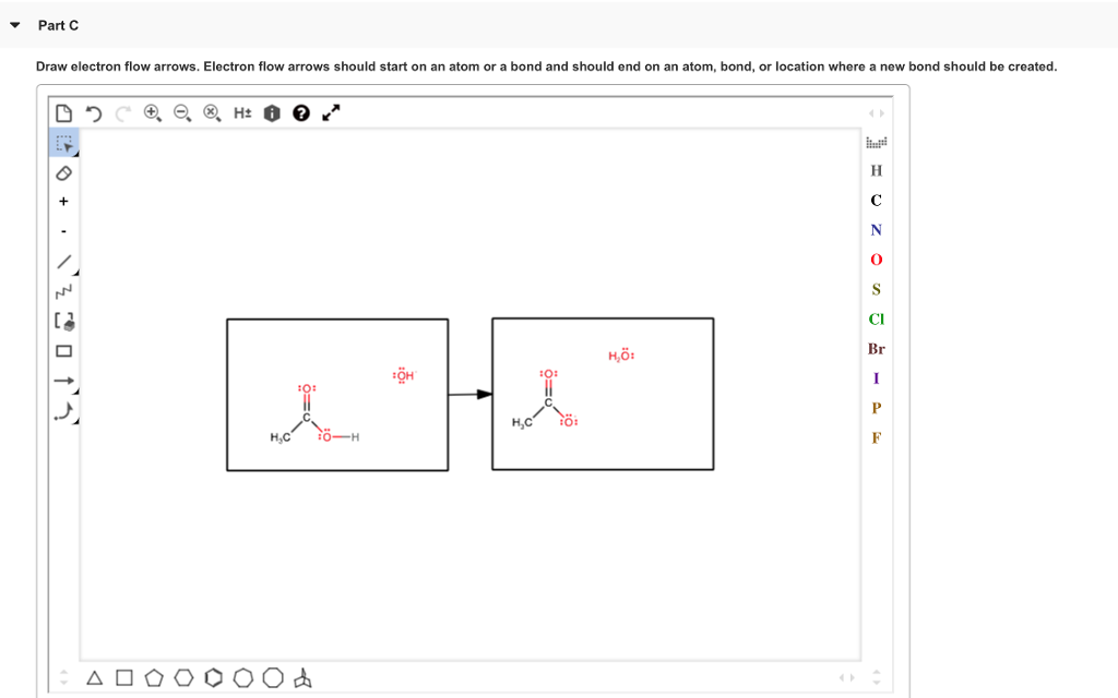 Solved " Part A Draw electron flow arrows. Electron flow | Chegg.com