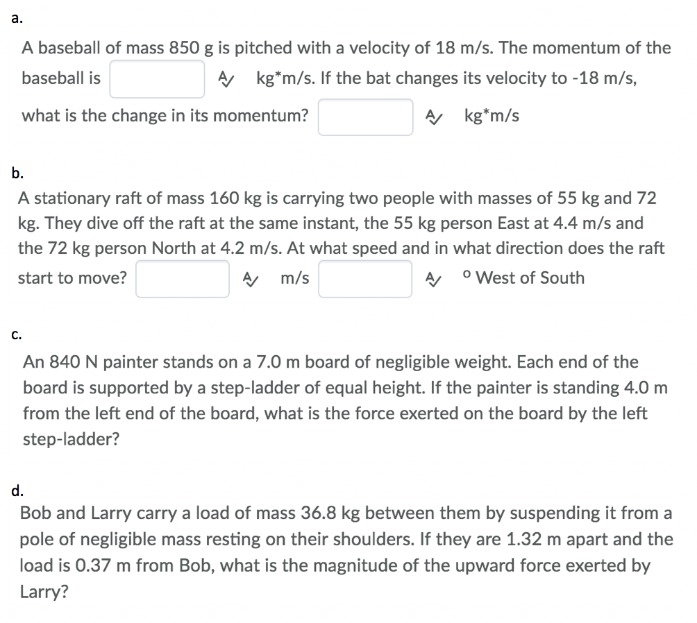 Solved a. A baseball of mass 850 g is pitched with a | Chegg.com