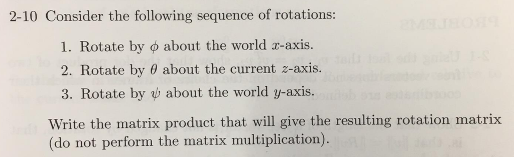 Solved write the matrix product that will result in the | Chegg.com